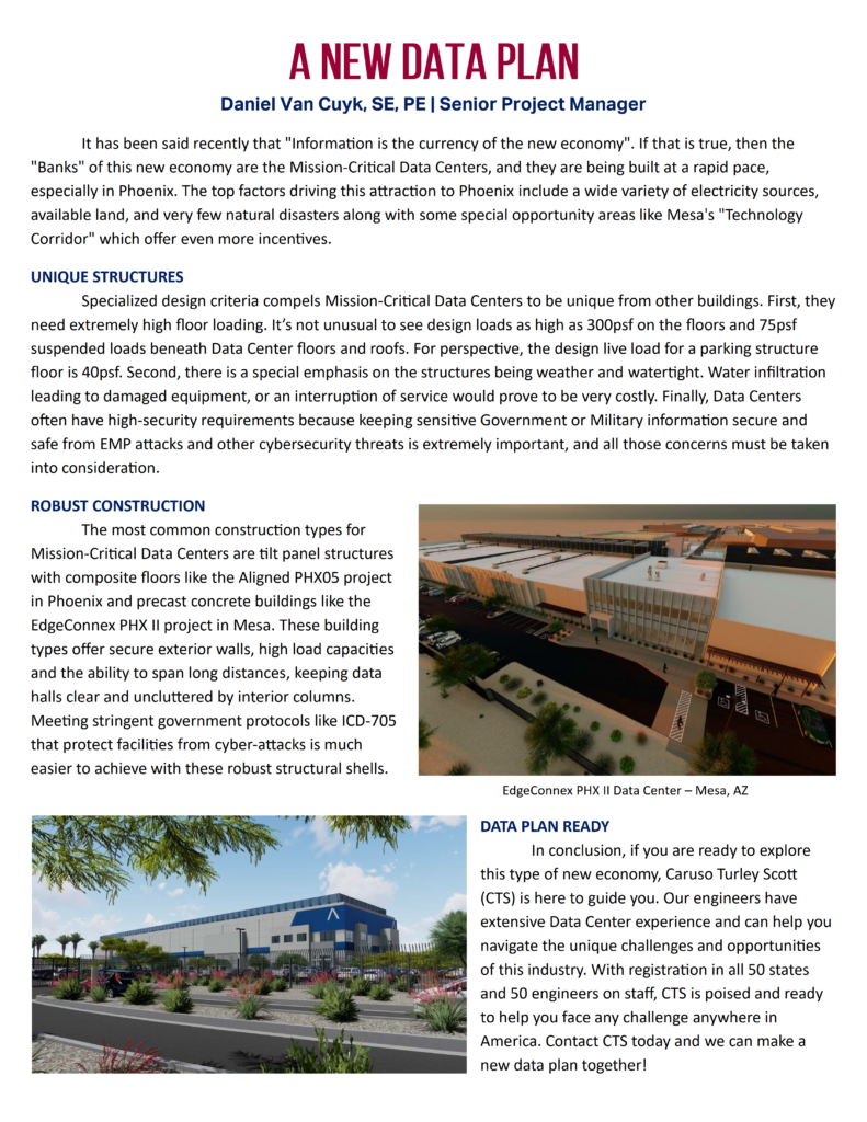 Caruso Turley Scott Inc.A New Data Plan - Caruso Turley Scott Inc.